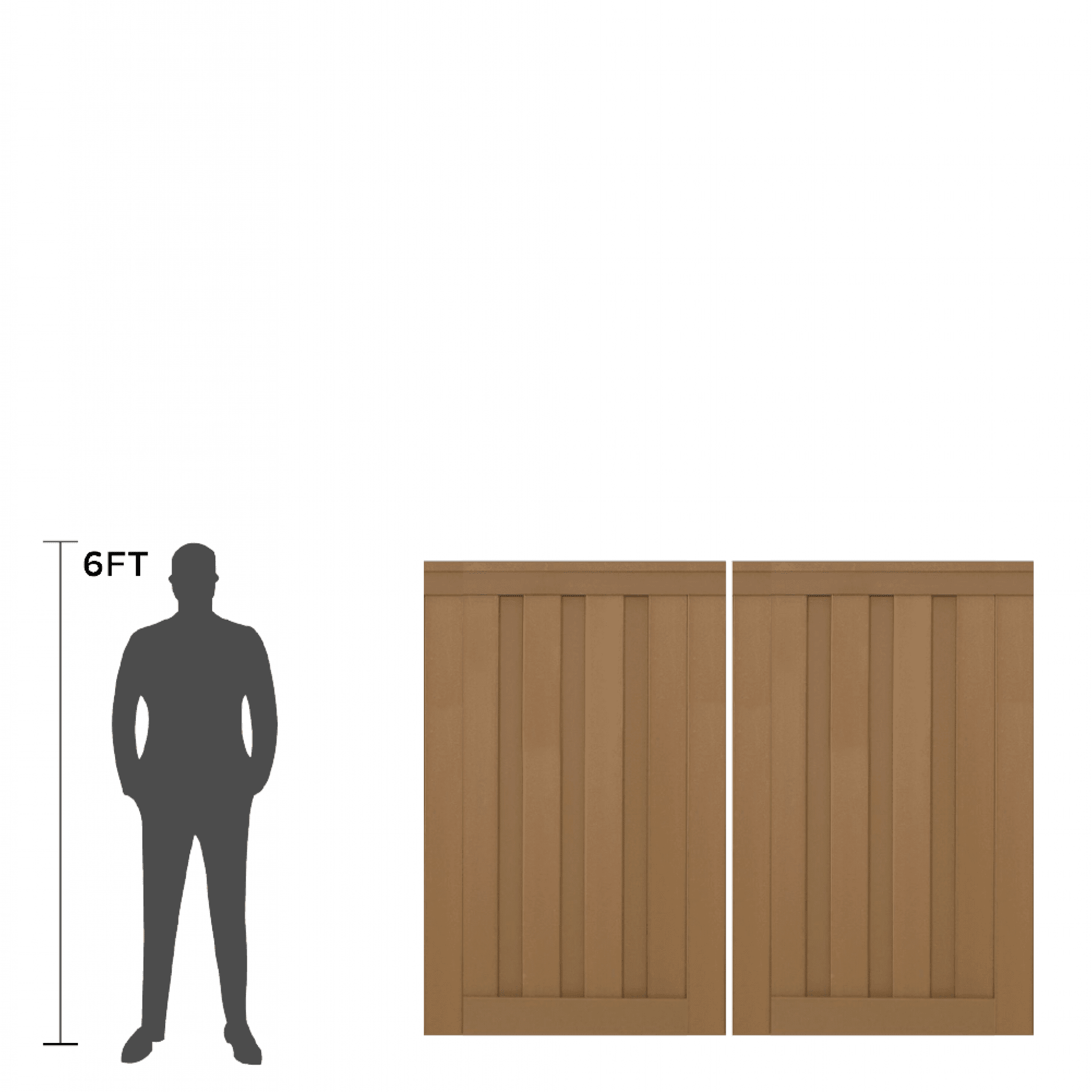 6-ft Trex Double Gate Panel Kit Standard Width| FDS Distributors